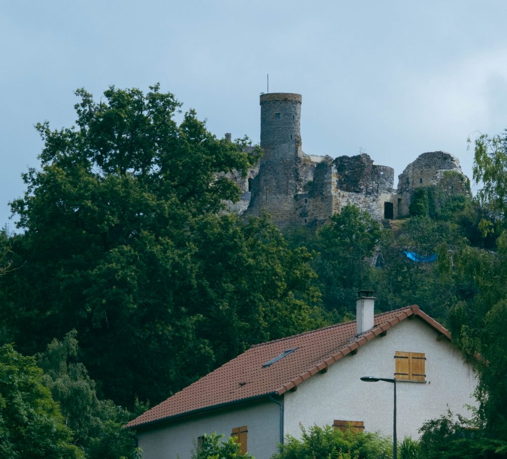 Reflections on the Ruined Castle at Montmorin - Deep Heart of France